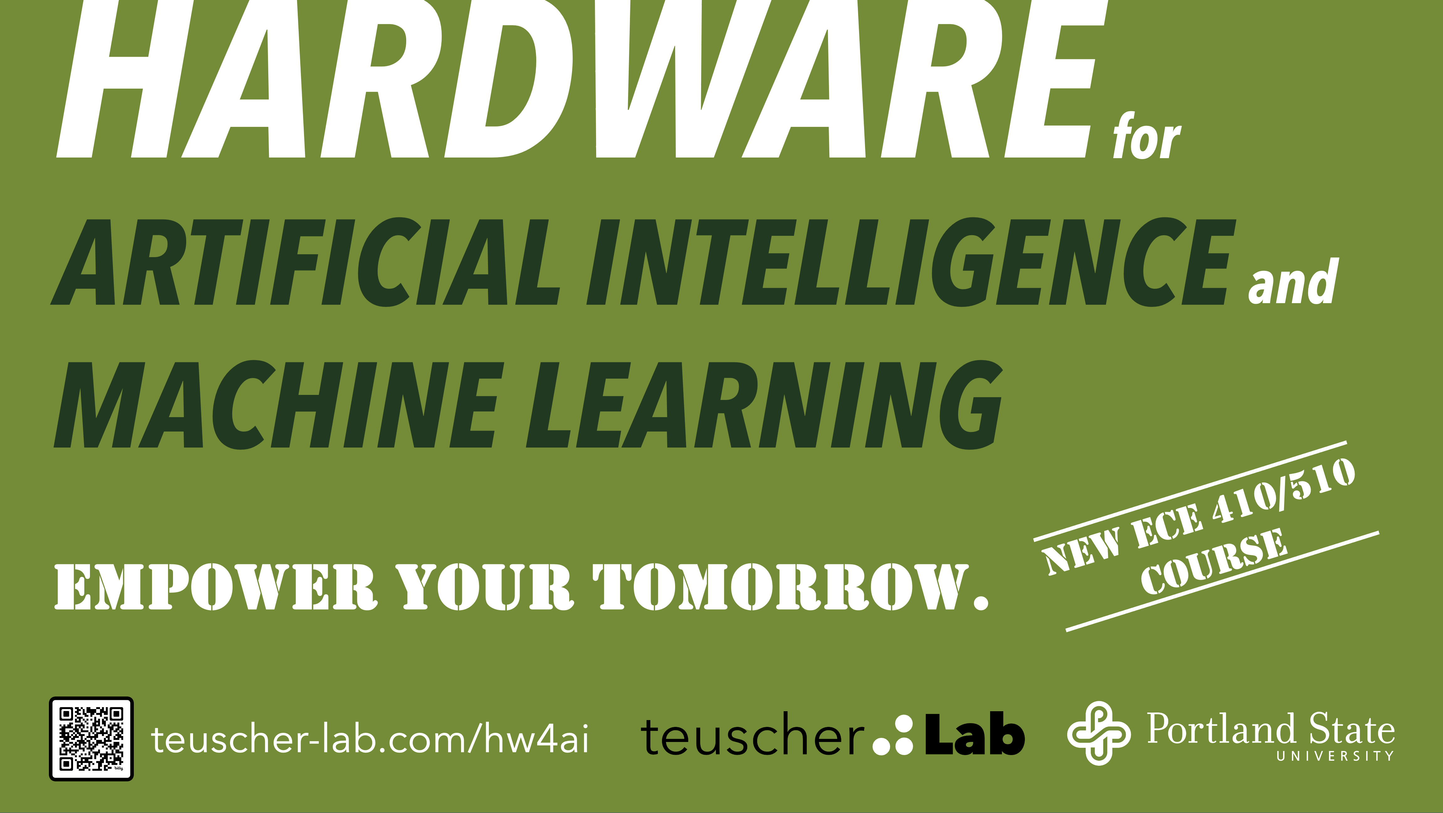 NEW COURSE: Hardware for Artificial Intelligence and Machine Learning ...